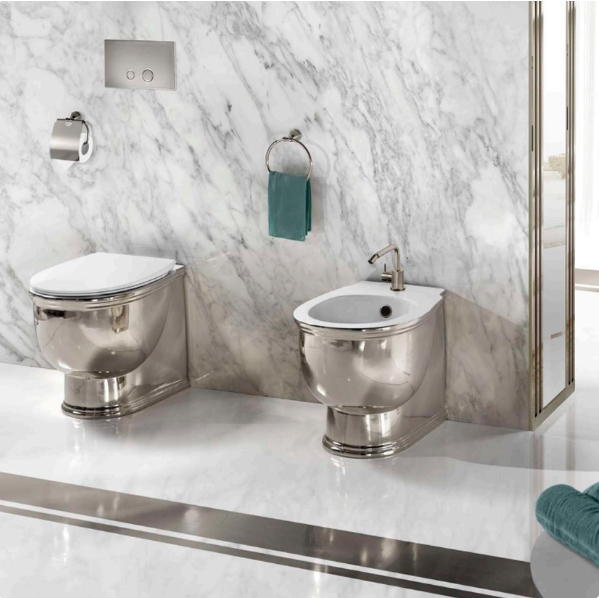 Купити AeT PRINCESS WC унітаз із кришкою білий/срібло у Києві, ціна в ...